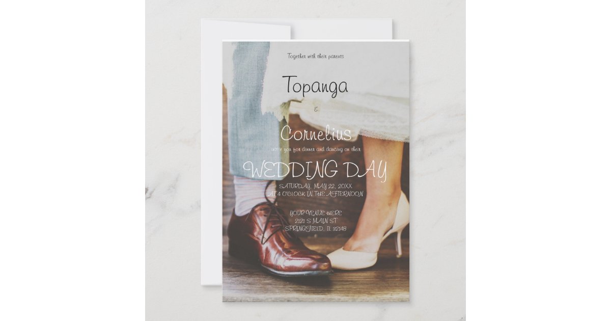 Dancing Wedding Invitation | Zazzle