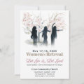 Dancing Women Watercolor Trees Church Retreat Invitation | Zazzle