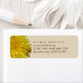 Dandelion 1 | Yellow Floral Garden Fun Business Label | Zazzle