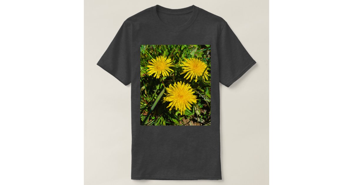 Dandelion Flower Trio 1 T-Shirt | Zazzle