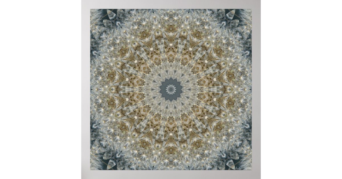 Dandelion Mosaic Nov 2012 Poster | Zazzle