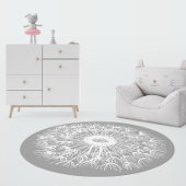 Dandelion Seed Make a Wish Round Area Rug | Zazzle