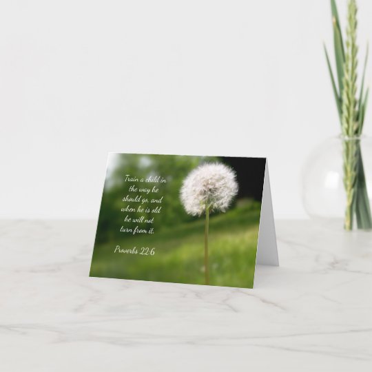 Dandelion Sunday School Teacher Thank You Card | Zazzle.com