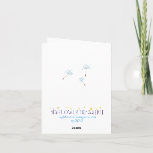 Dandelion Wish - Motivational Card | Zazzle