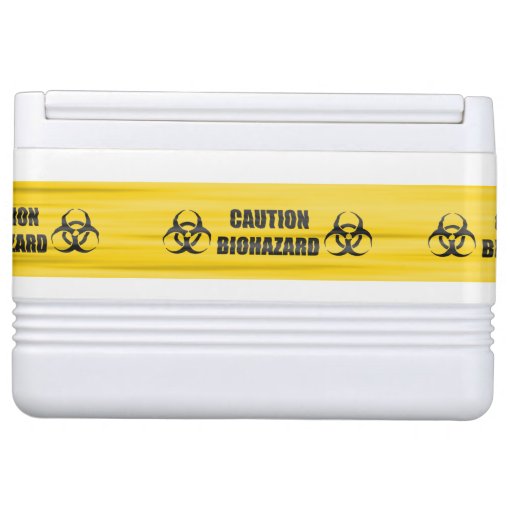 Danger Biohazard Waste Igloo Cooler | Zazzle