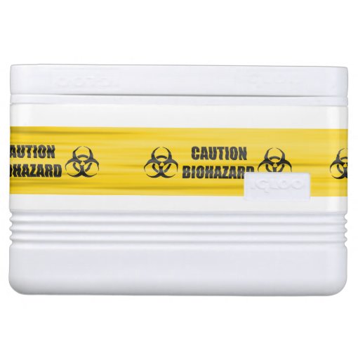 Danger Biohazard Waste Igloo Cooler | Zazzle