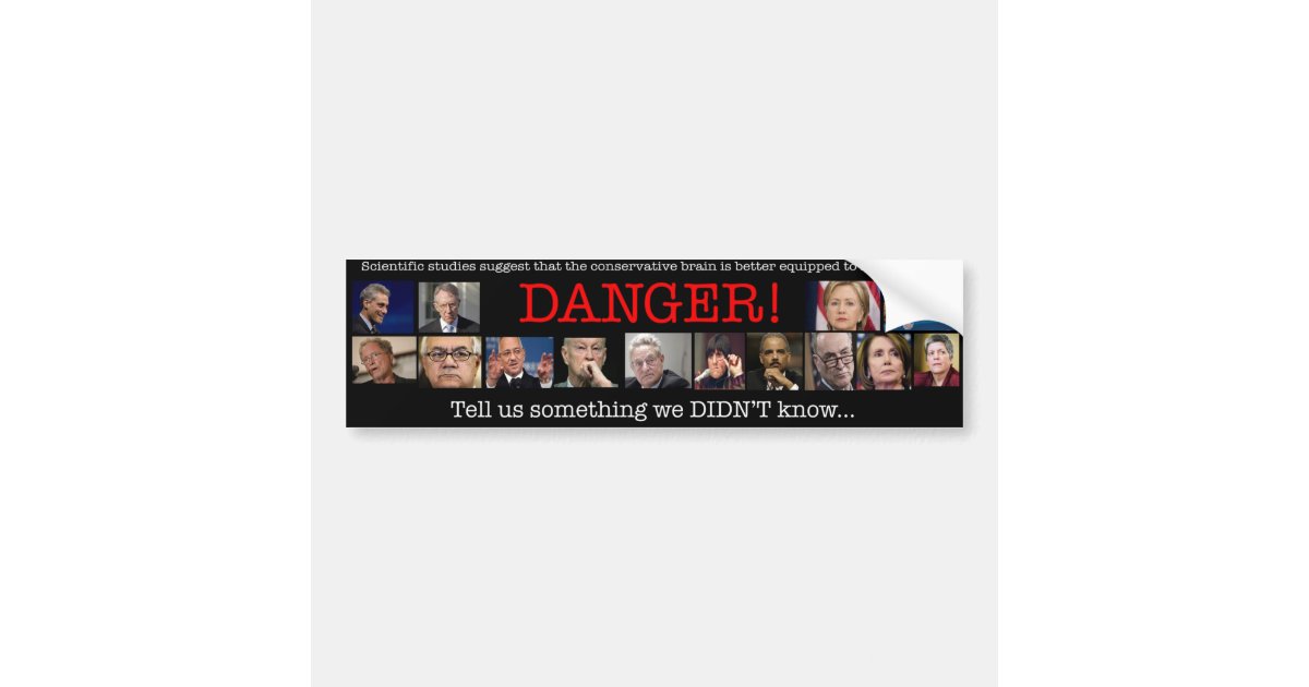 Danger! Bumper Sticker | Zazzle