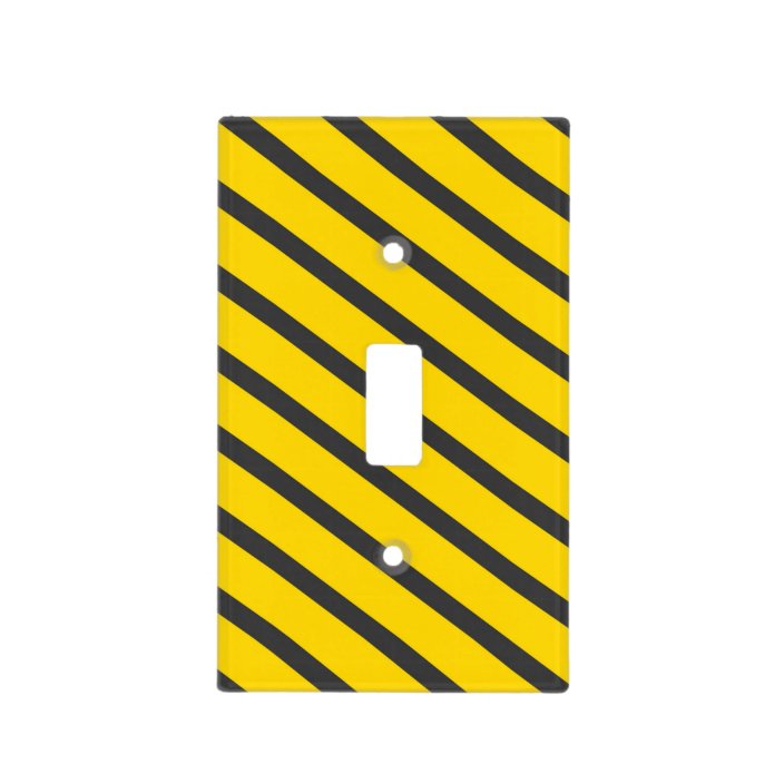 Danger construction zone alert kids room light light switch cover ...