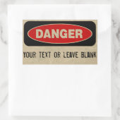 Danger Custom Stickers | Zazzle