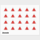 Danger Ejection Seat Triangle Sticker | Zazzle