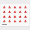 Danger Ejection Seat Triangle Sticker | Zazzle