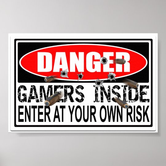 Danger Gamers Inside Poster | Zazzle.com