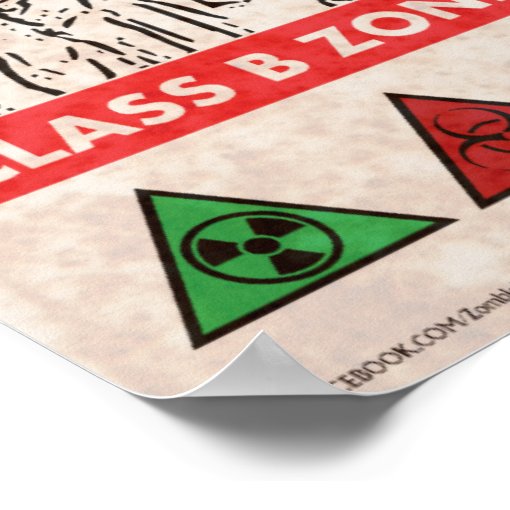 Danger! Infection Hazard Area Poster | Zazzle