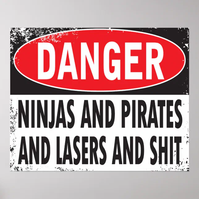 DANGER! Poster | Zazzle