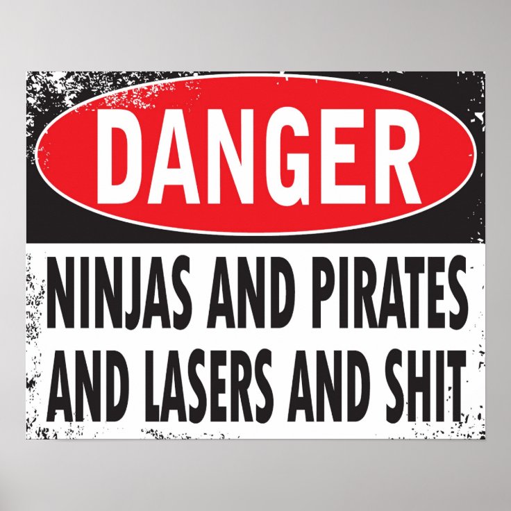DANGER! Poster | Zazzle