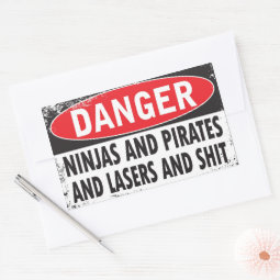 DANGER! Stickers | Zazzle