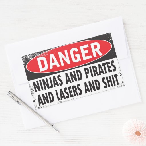 DANGER! Stickers | Zazzle