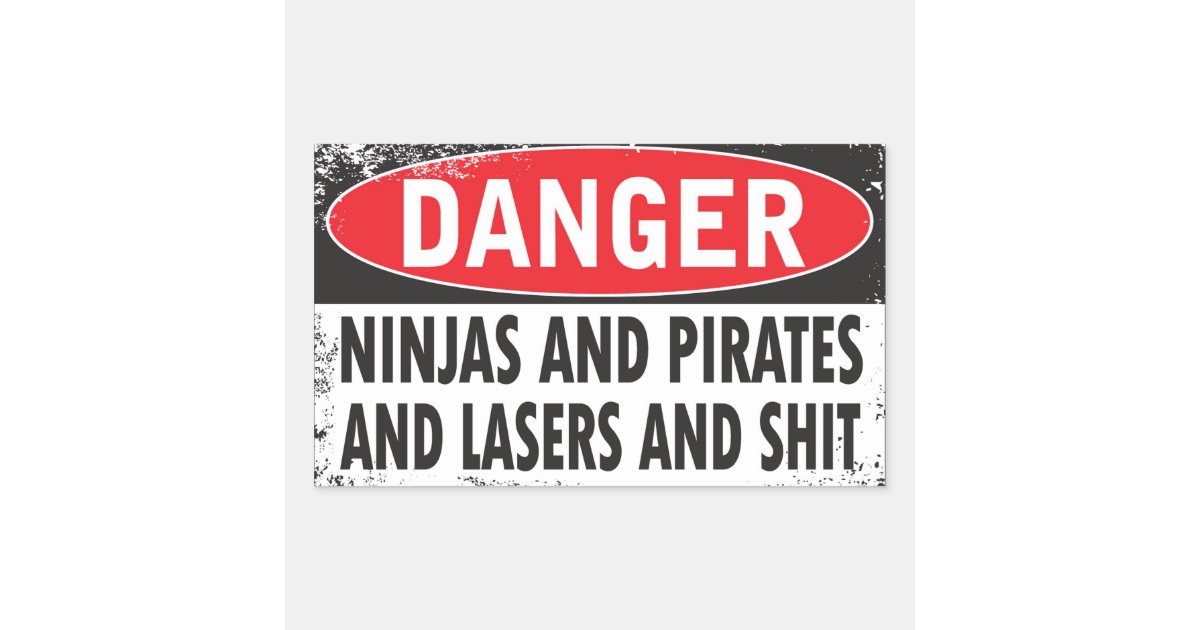 DANGER! Stickers | Zazzle