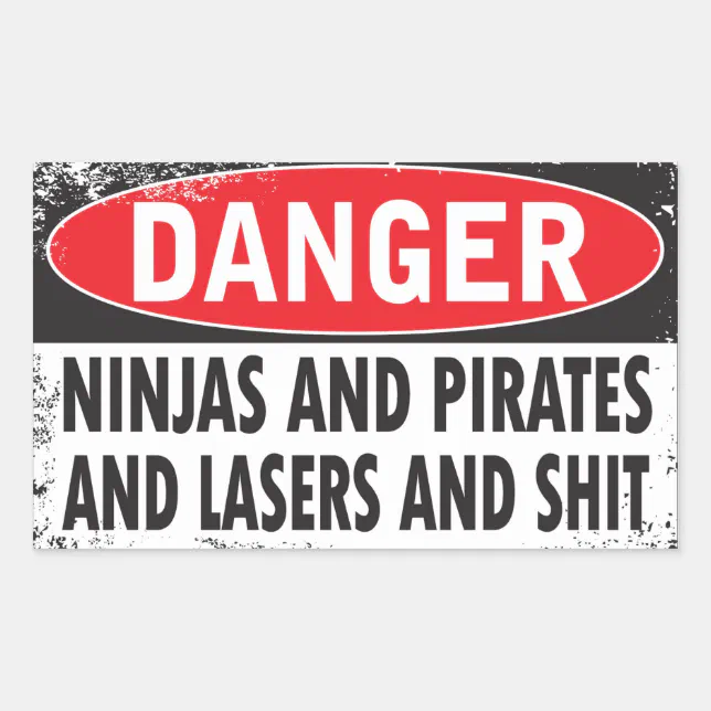 DANGER! Stickers | Zazzle