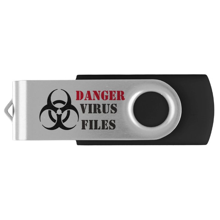 DANGER VIRUS USB FLASH DRIVE | Zazzle