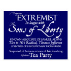 Right Wing Extremist Postcard | Zazzle.com