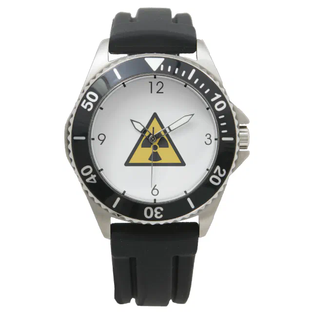 Dangerous Radiation Warning Symbol (Radioactivity) Watch | Zazzle