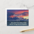Daniel 11:32 Bible Verse Postcard | Zazzle