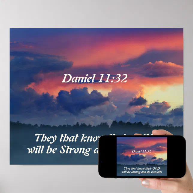 Daniel 11:32 Bible Verse Poster | Zazzle