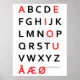 Danish Alphabet Poster | Zazzle