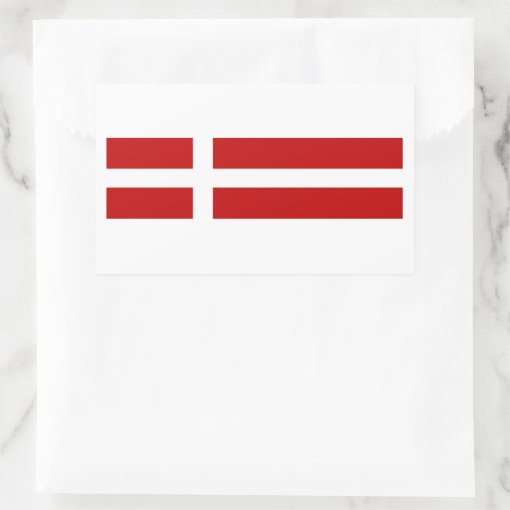 Danish Flag Bumper Rectangular Sticker | Zazzle