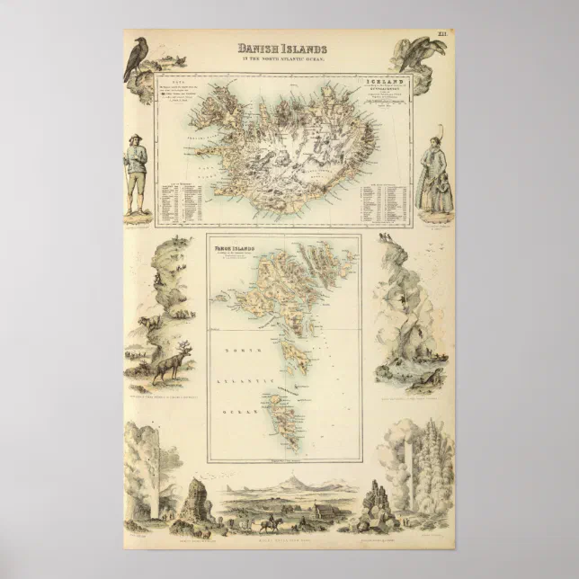 Danish Islands in the North Atlantic Ocean Poster | Zazzle