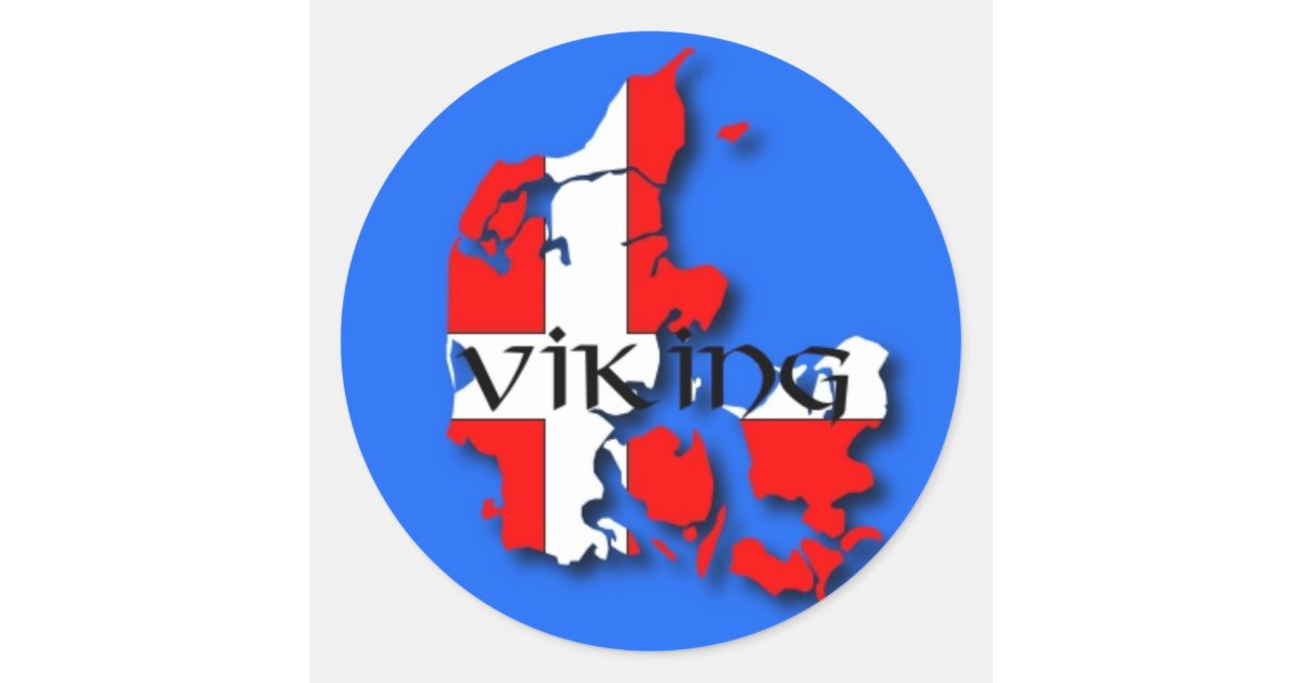 Danish Viking Sticker | Zazzle