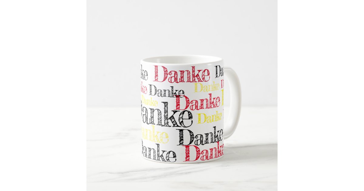 Danke German thank you cup | Zazzle