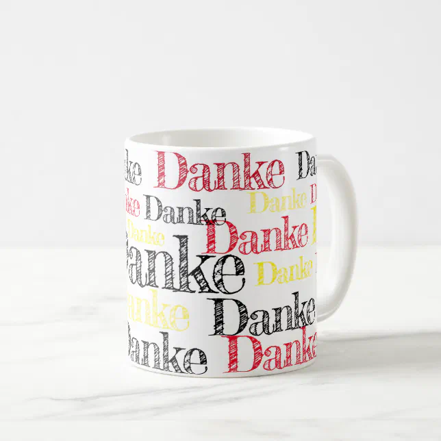 Danke German thank you cup | Zazzle