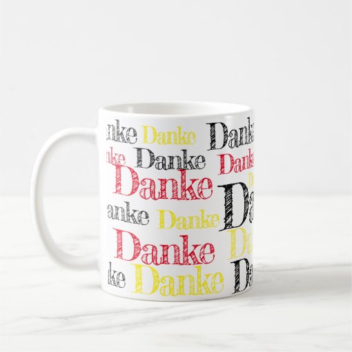 Danke German thank you cup | Zazzle