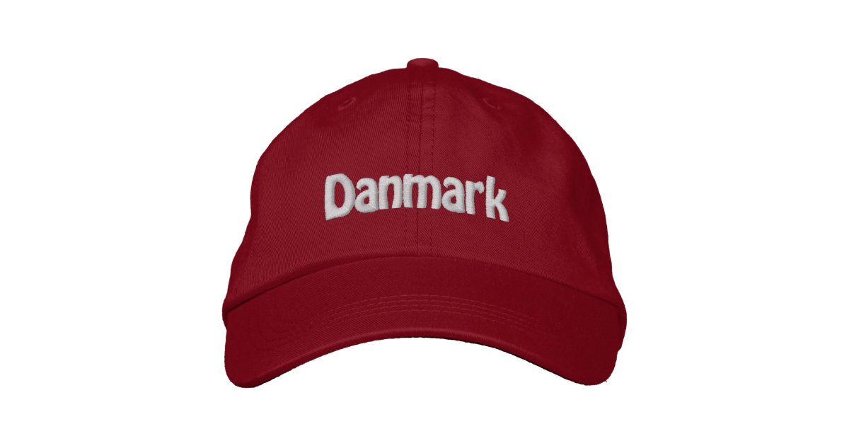 Danmark Embroidered Baseball Cap | Zazzle