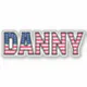 Danny Name First Name USA Sticker Stickerset | Zazzle