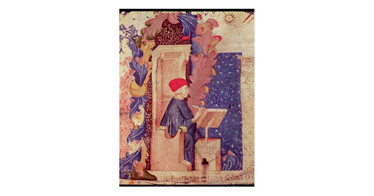 Dante writing 'The Divine Comedy' Postcard | Zazzle.com