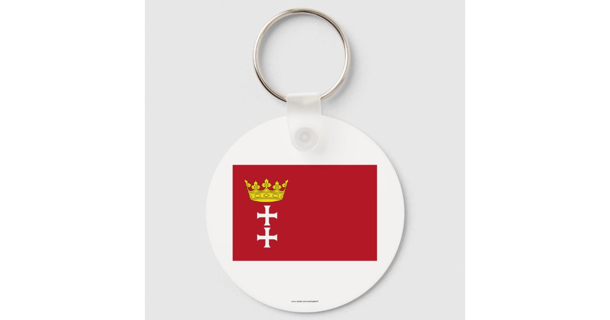 Danzig - Gdansk Flag Keychain | Zazzle