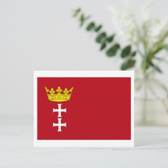 Danzig - Gdansk Flag Postcard | Zazzle