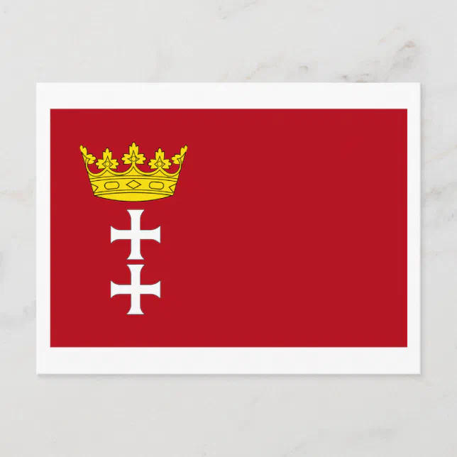 Danzig - Gdansk Flag Postcard | Zazzle