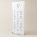 DAPHNE Classic Boho Elegant Wedding Seating Chart Retractable Banner ...