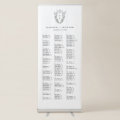 DAPHNE Classic Boho Elegant Wedding Seating Chart Retractable Banner ...