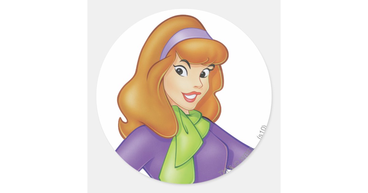 Daphne Smiling Classic Round Sticker | Zazzle