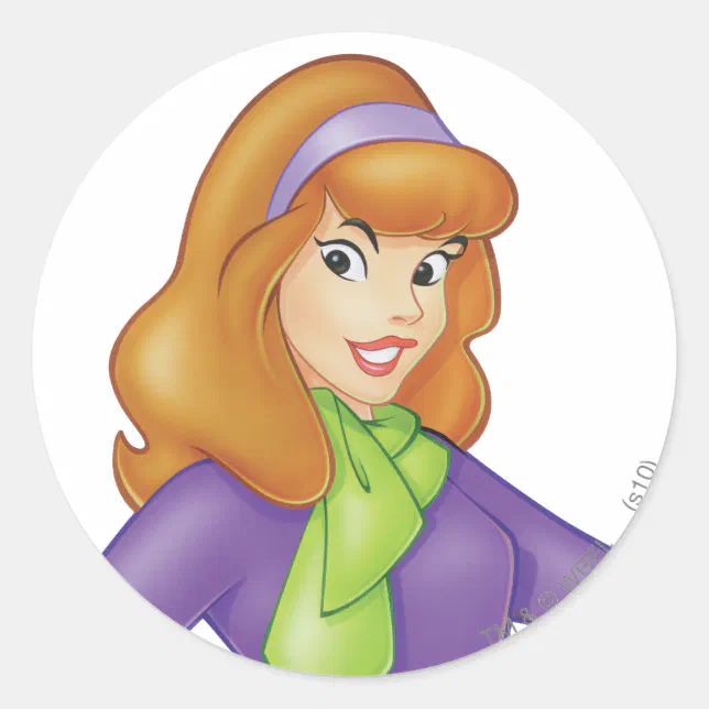 Daphne Smiling Classic Round Sticker | Zazzle