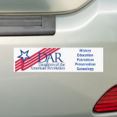 DAR Bumper Sticker | Zazzle