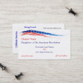 DAR Chapter Business Card Updated | Zazzle