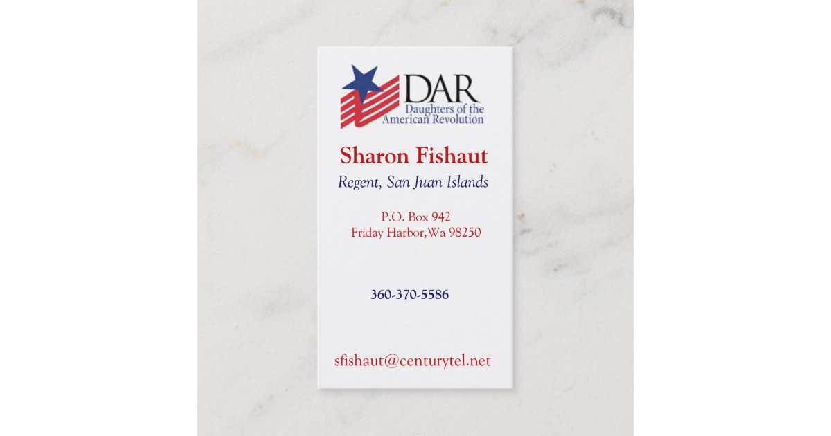 DAR for Mom 2 Business Card | Zazzle