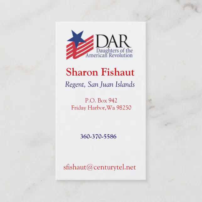 DAR for Mom 2 Business Card | Zazzle