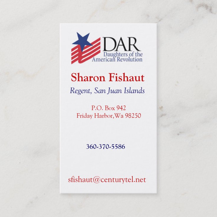 DAR for Mom 2 Business Card | Zazzle